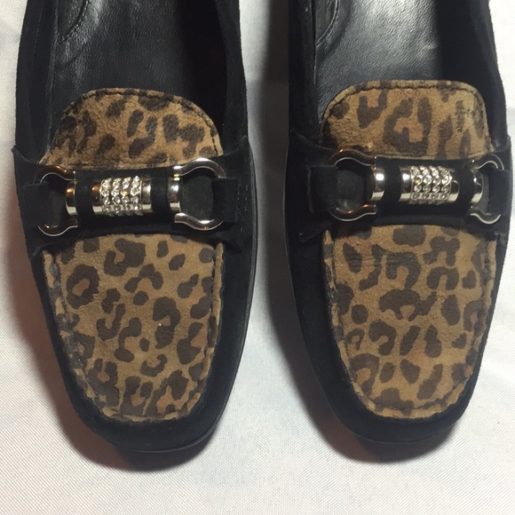 Geox | Shoes | Geox Respira Leopard Horsebit Rhinestone Shoes | Poshmark